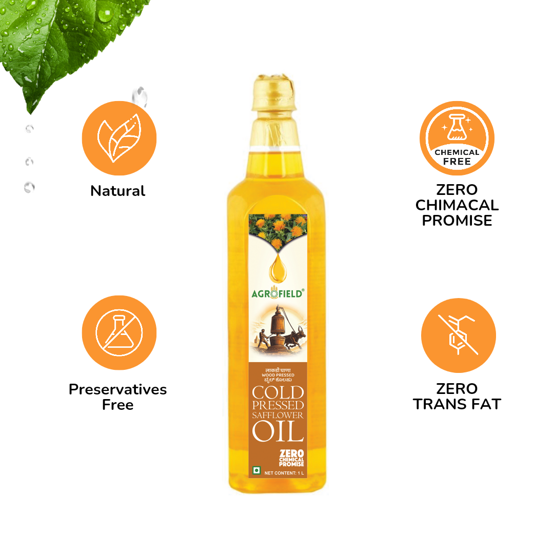 Cold Wood Pressed Safflower Oil -Kusum-Kardai / Unrefined/ Kachi Ghani ...